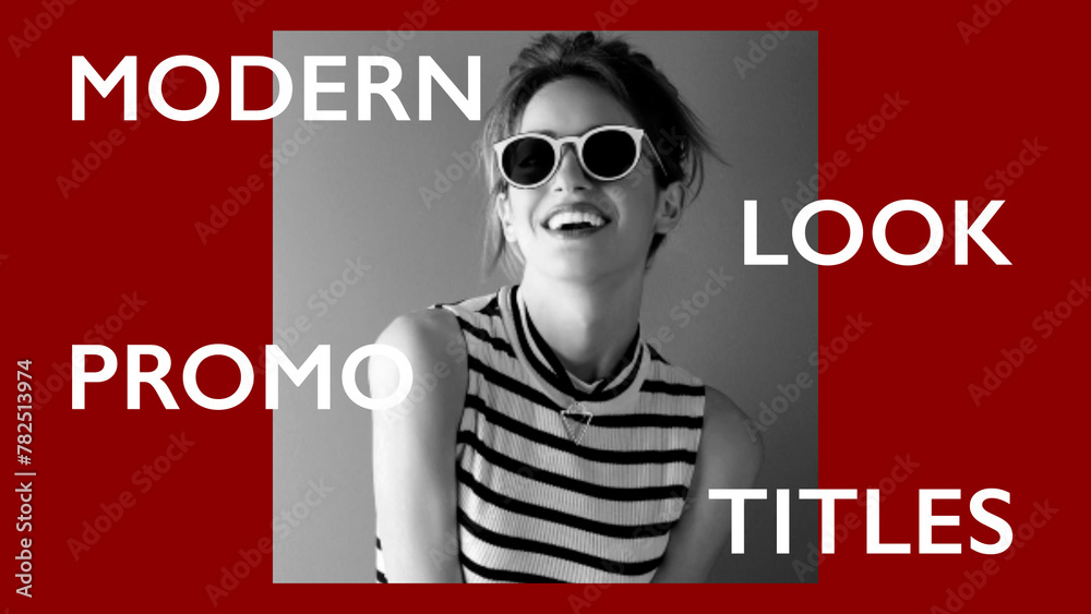 Side To Side Titles & Logo Sequence With Media Replacements Stock ...