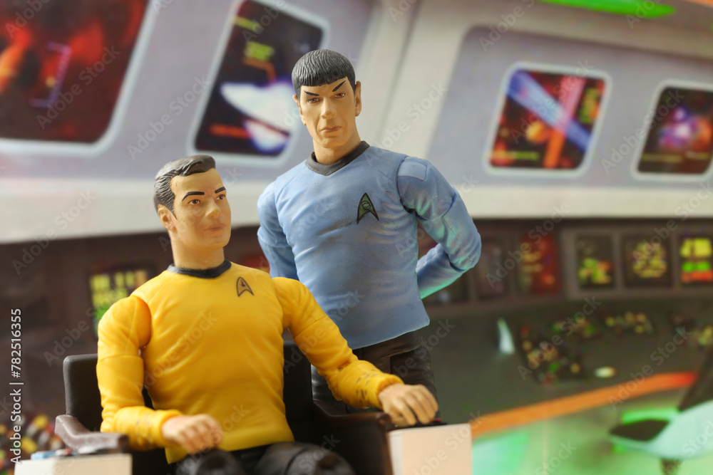 NEW YORK USA, JULY 9 2018: Scene from Star Trek the Original Series ...
