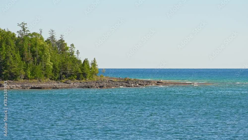 Vidéo Stock South Baymouth marine greenery beauty, picturesque nature ...