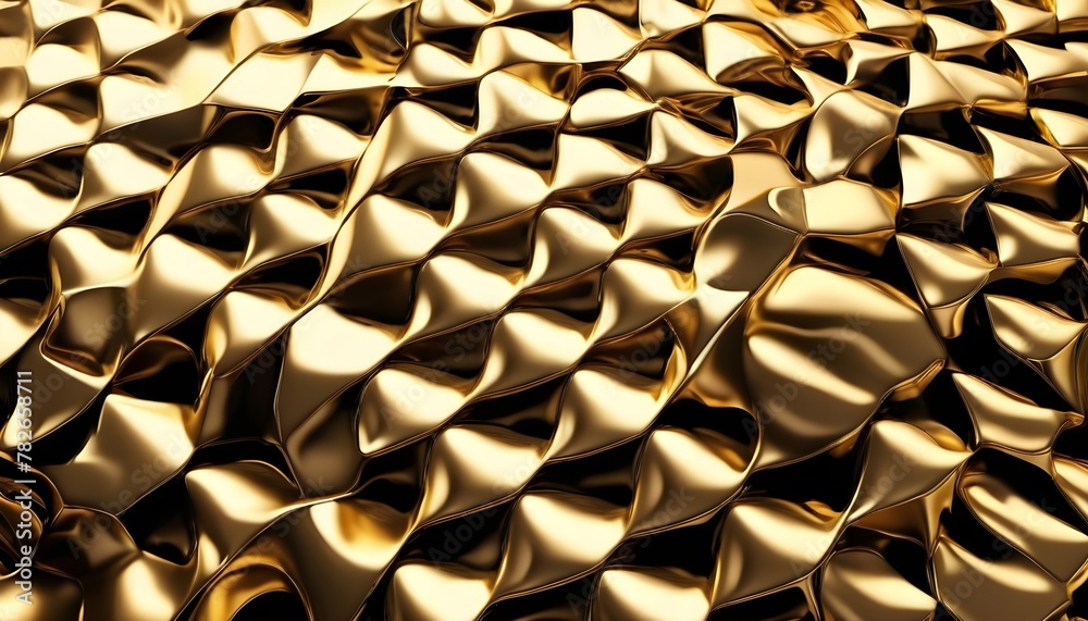 3D gold texture illustration with shiny patterns. Fancy and glowing ...