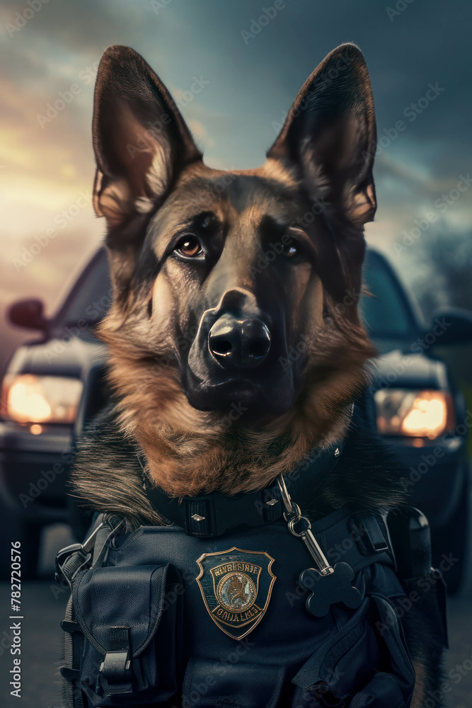 Explore the world of law enforcement with this image of a German ...