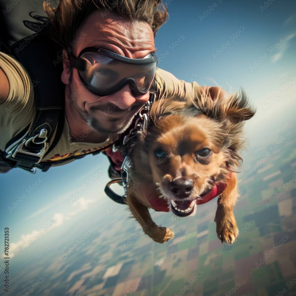 Embark on an adrenaline-pumping journey with a man and his dog ...