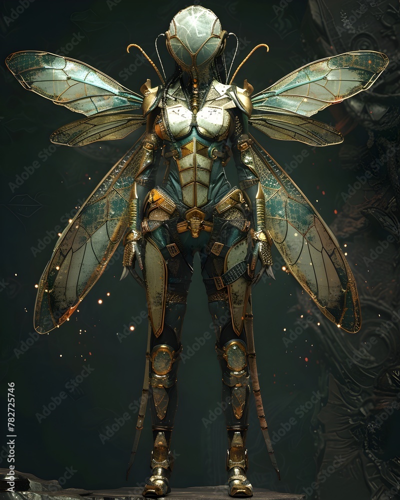 Ethereal Insect-Winged Mutant Female Character in High-Fantasy Setting ...