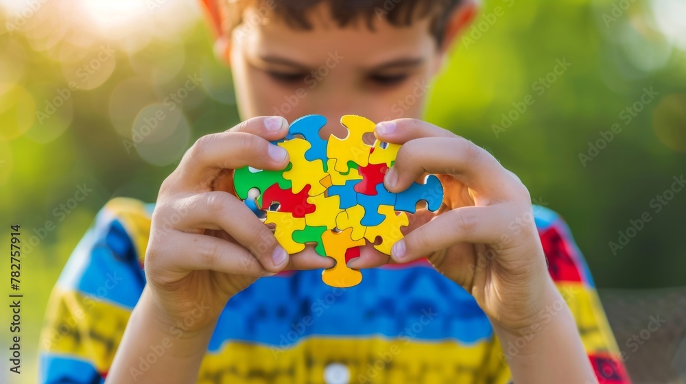 Autism spectrum disorder ASD. A developmental disability caused by ...