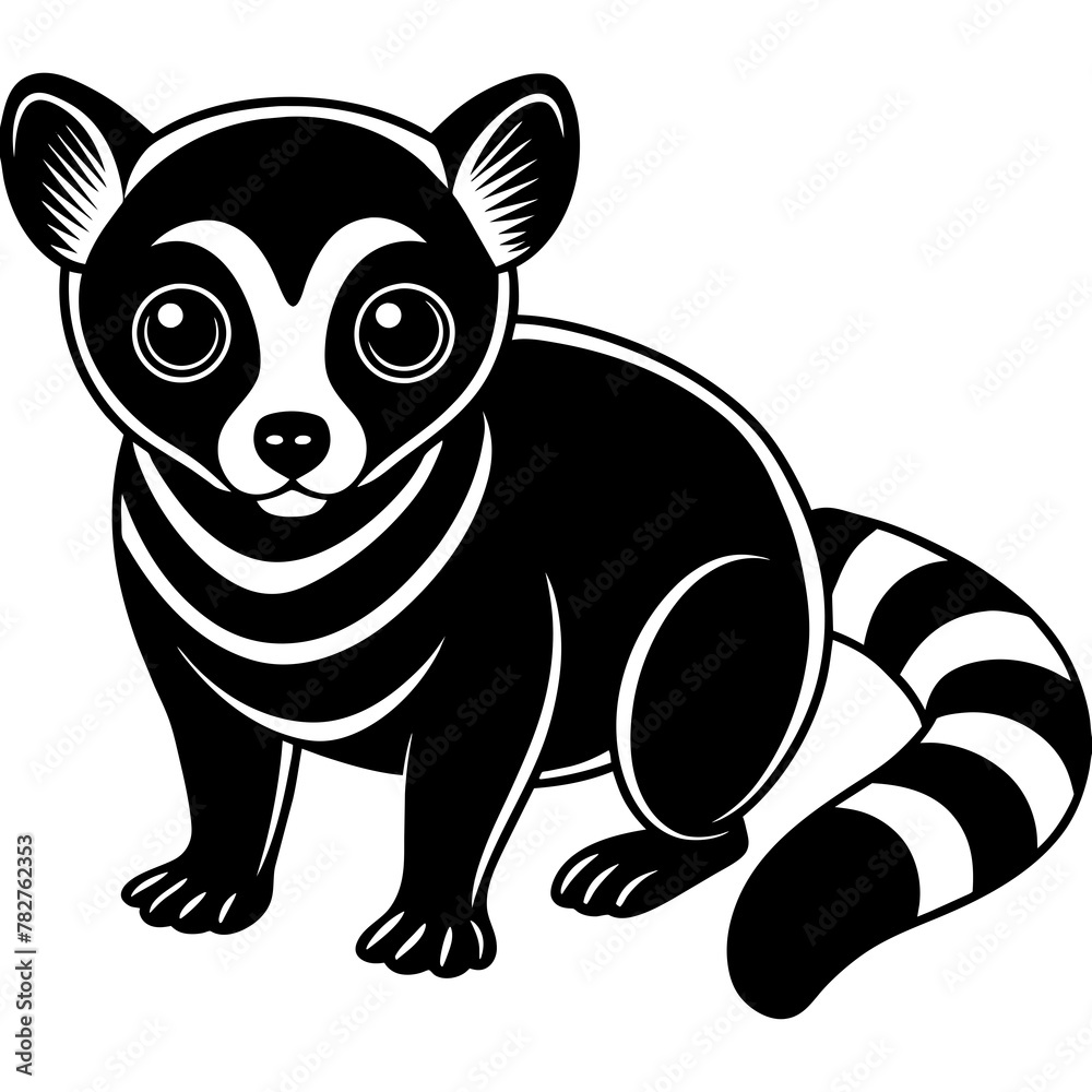 slow loris head mascot,slow loris silhouette,vector,icon,svg,characters ...