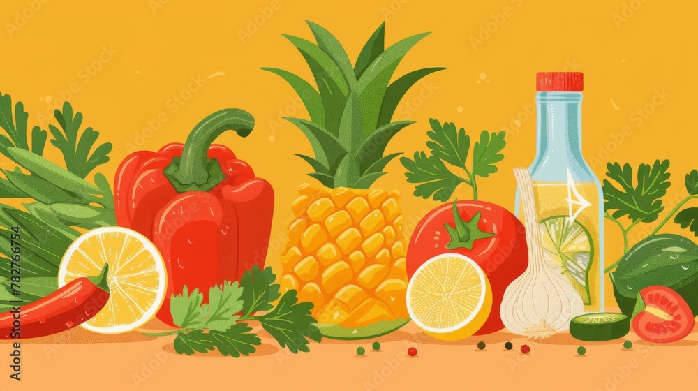 series of illustrated recipe cards for healthy and nutritious meals ...