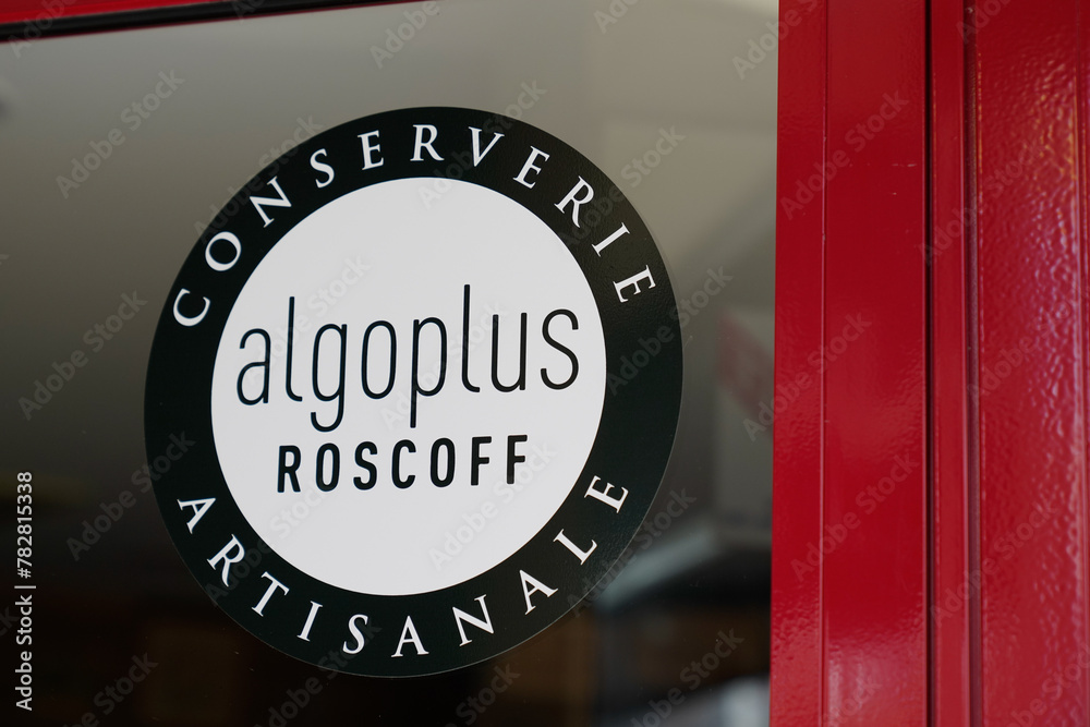 Algoplus Roscoff brand logo store and sign text shop artisanal cannery ...