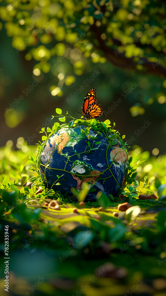 world globe planet earth background banner sustainable environment ...