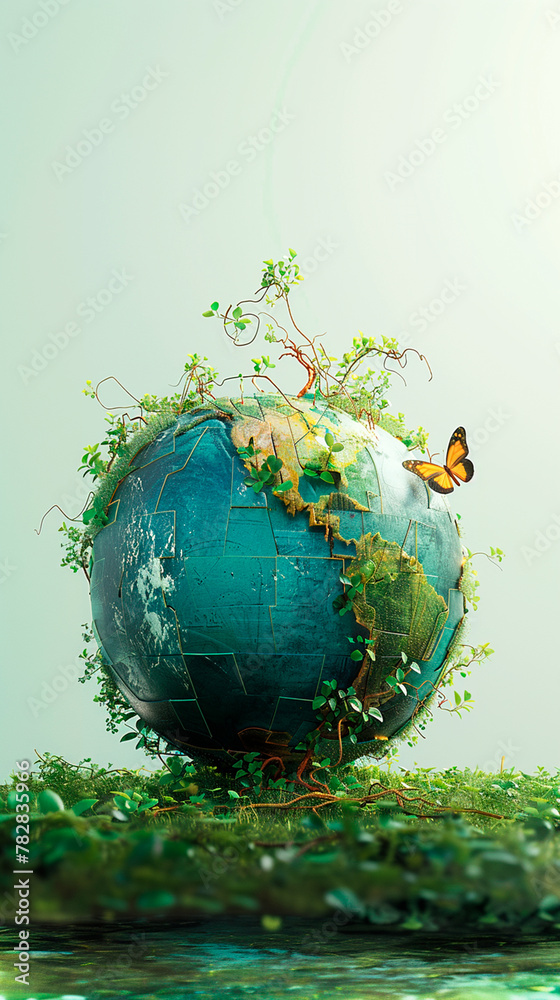 world globe planet earth background banner sustainable environment ...
