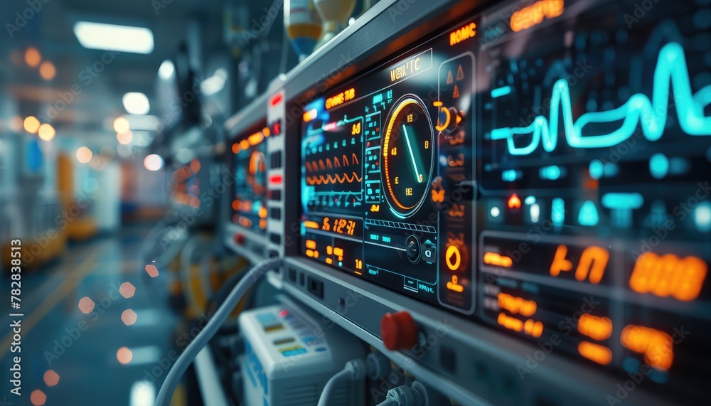 Patient Monitoring Technology Background, Design a background featuring ...