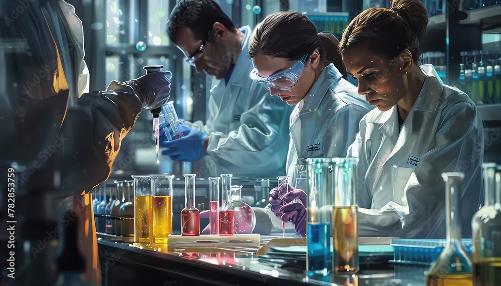 Molecular Biology Techniques, Depict researchers performing molecular ...