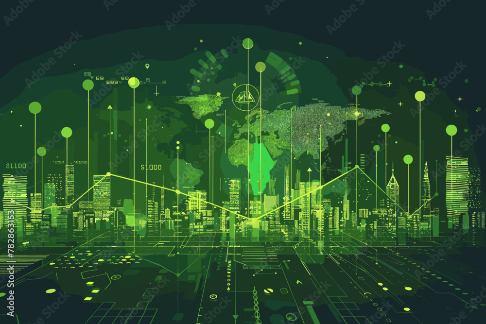 Sustainable business reporting and ESG metrics, showcasing transparent ...