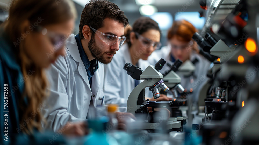 Research Collaboration: In a collaborative effort, scientists gather ...