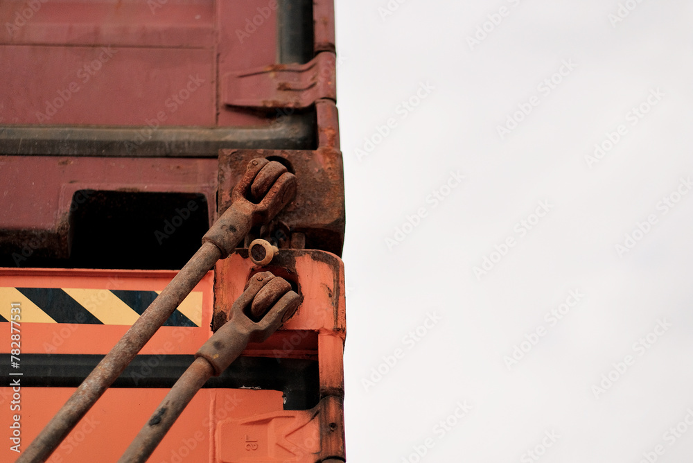 Container Lashing Procedure For Safe Shipping Stock Photo | Adobe Stock