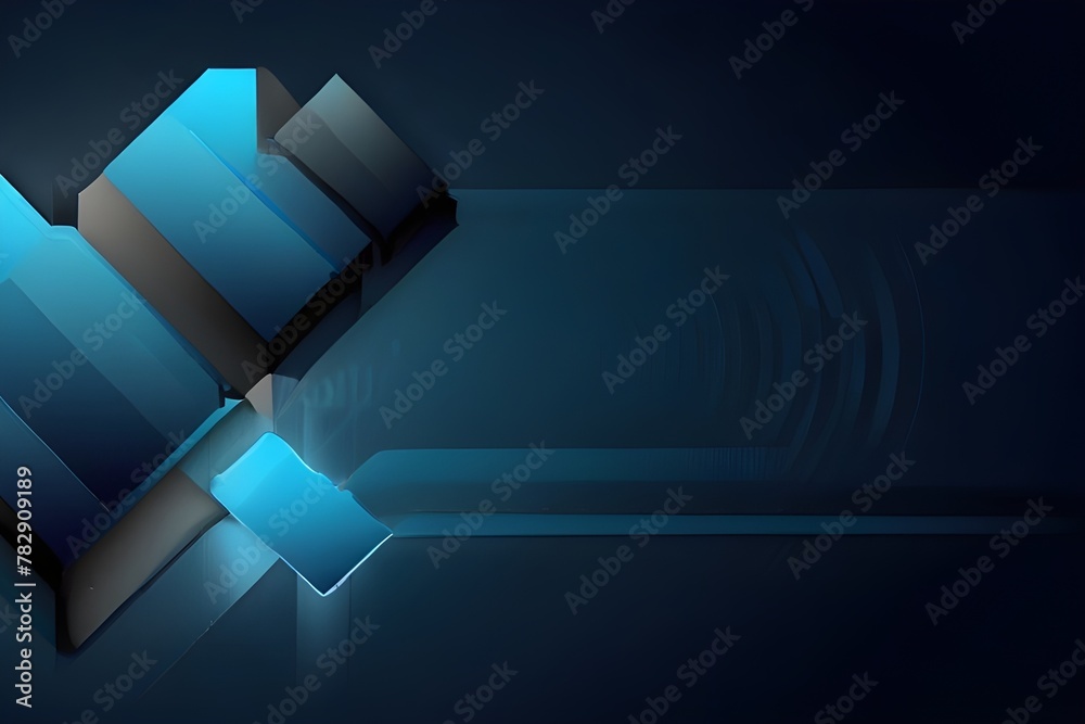 Blue background vector illustration lighting effect graphic for text ...