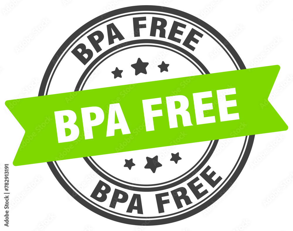 bpa free stamp. bpa free label on transparent background. round sign ...