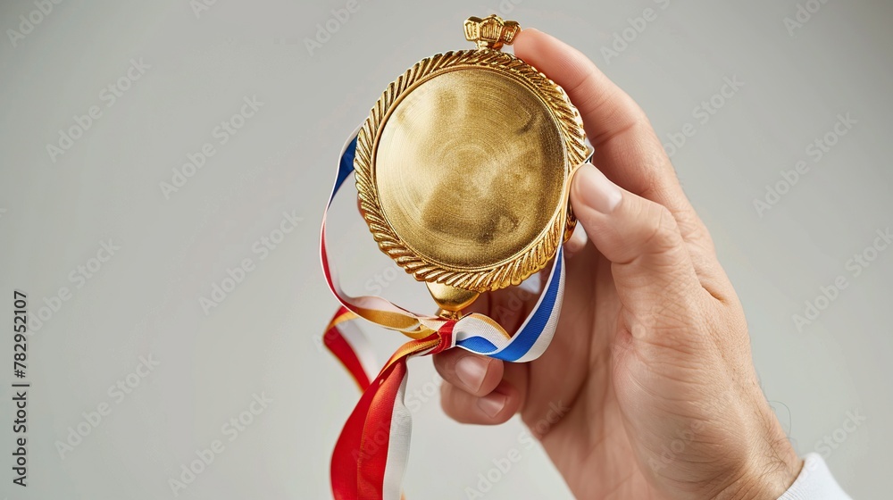 Victory celebrated: Number 1 medals for champions Stock Photo | Adobe Stock
