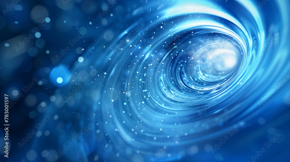 Vortex blue water background poster. Abstract concept banner. Digital ...