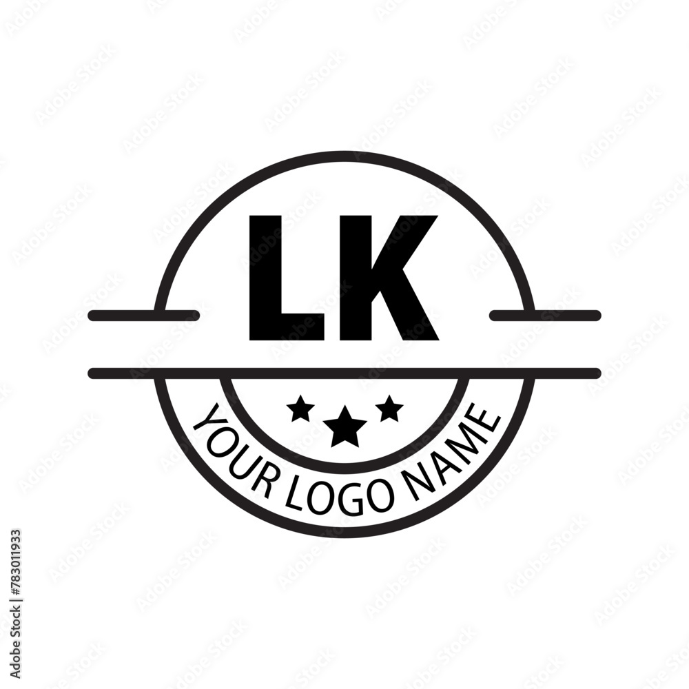 letter LK logo. LK. LK logo design vector illustration for creative ...