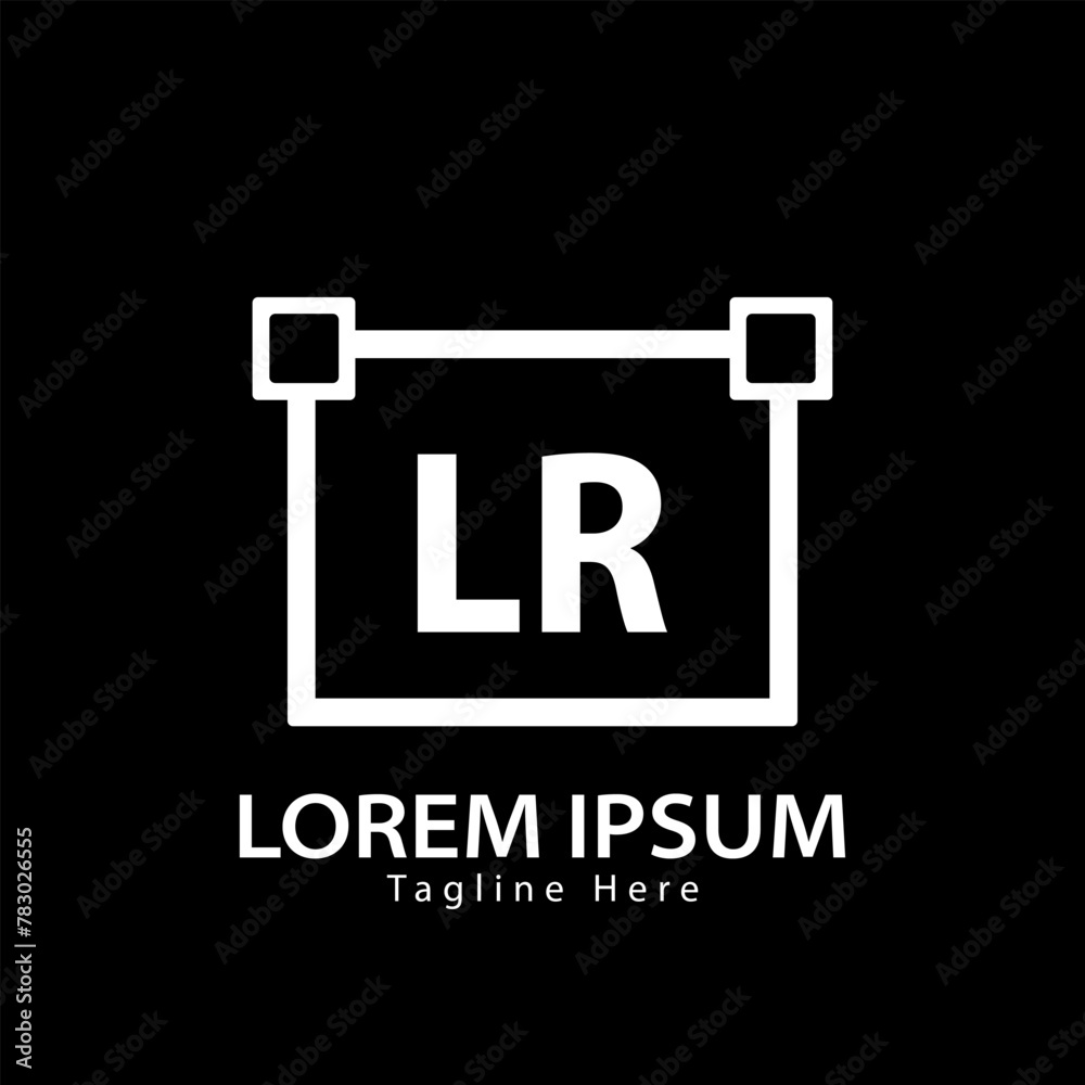 letter LR logo. LR. LR logo design vector illustration for creative ...