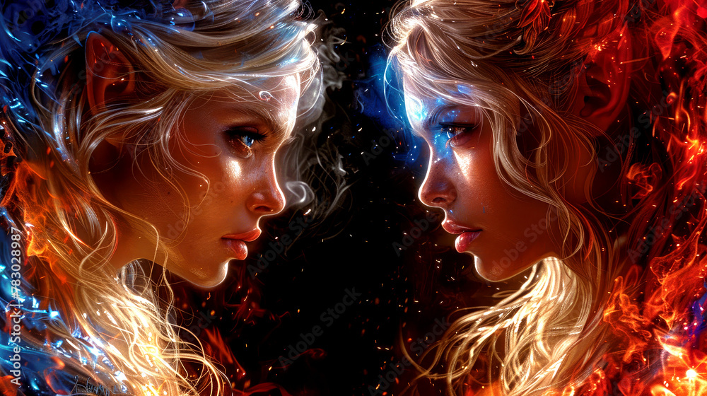 Eldritch Encounter. Legendary Elven Witches Confront Each Other ...