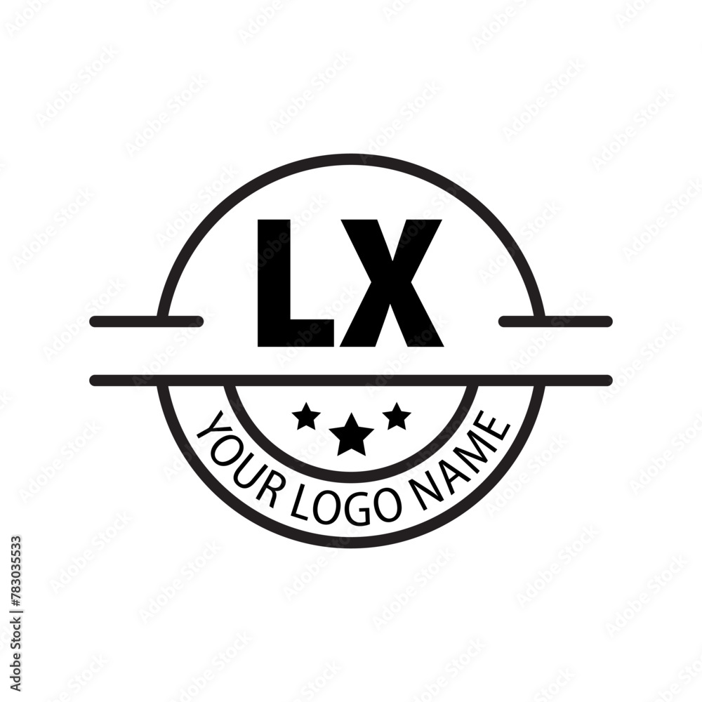 letter LX logo. LX. LX logo design vector illustration for creative ...