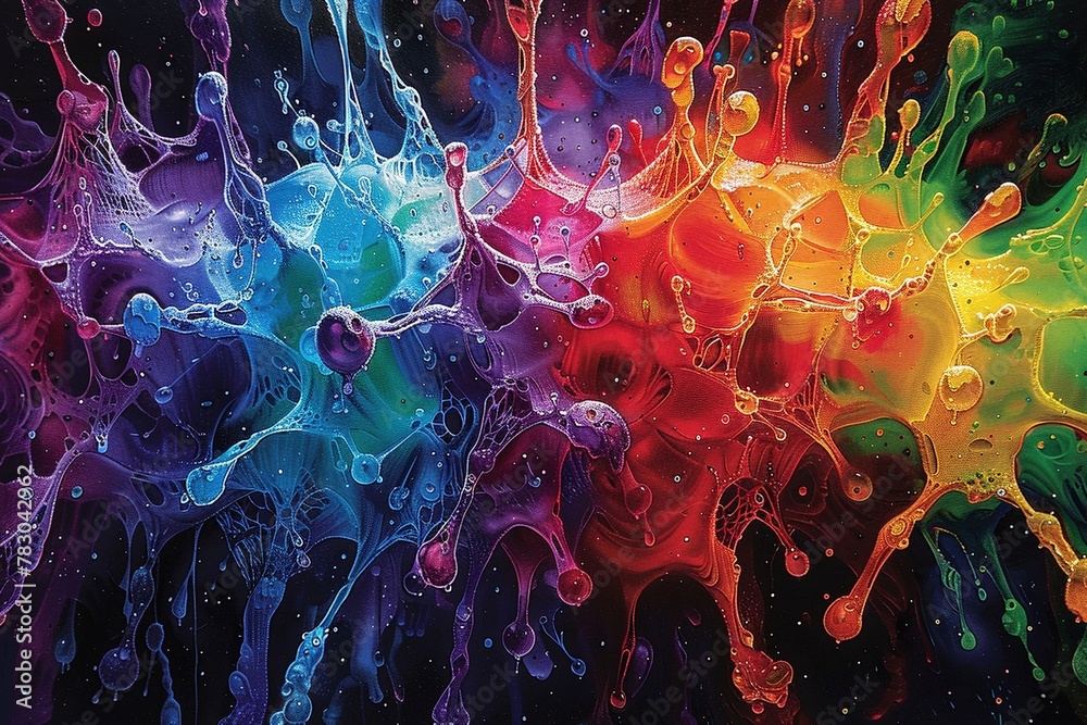 Colorful tendrils depict neural networks within the brain. As healing ...