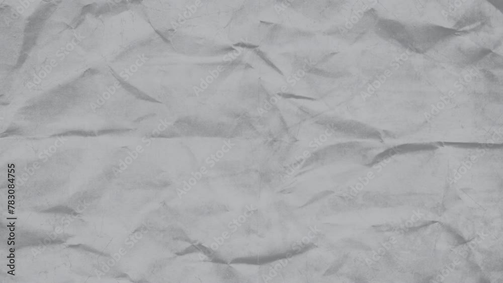 Stop motion animated grey paper texture background. Crumpled White ...