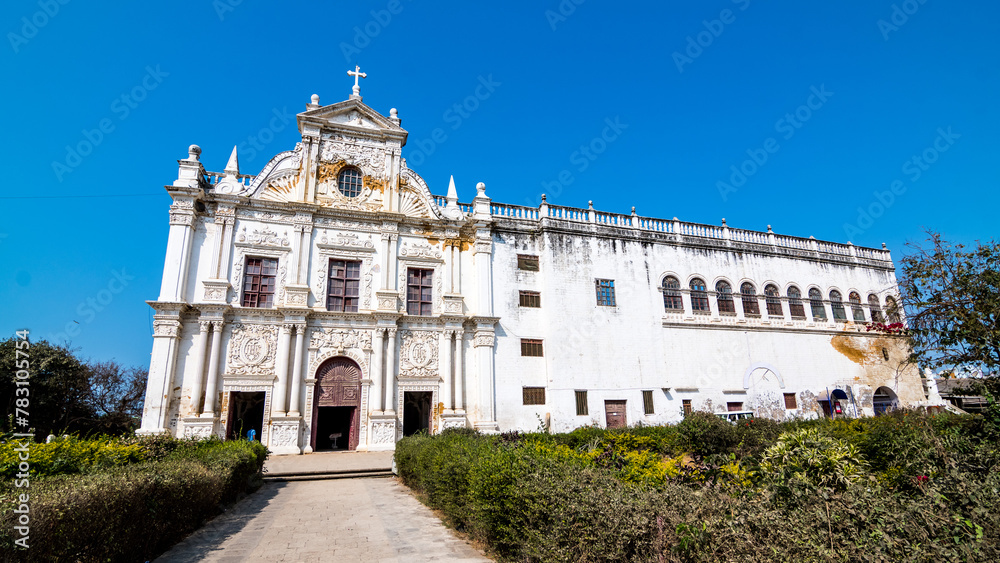 St. Paul's Church, Diu was built in the Baroque architectural style is ...