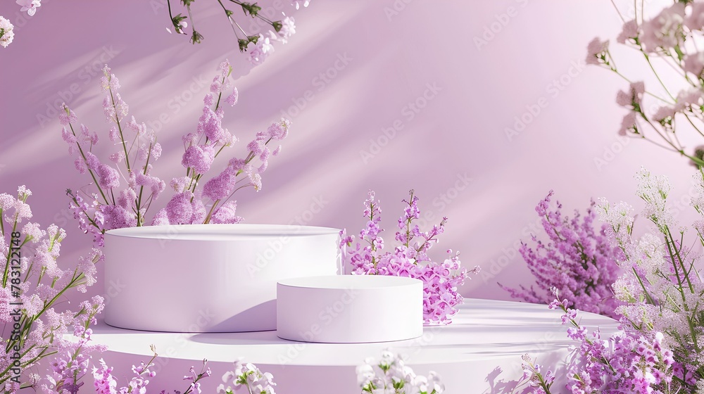 A modern and simple product display stand that sits in an environment ...