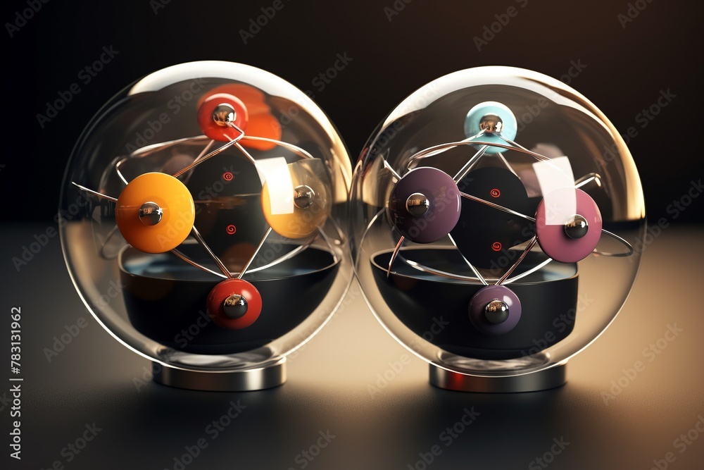 Showcase the concept of isotopes by comparing the atomic structures of ...