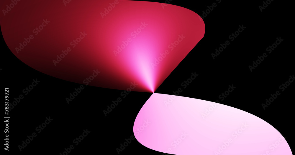 Creative twisting repeated turns and bends transition element. Pack of ...