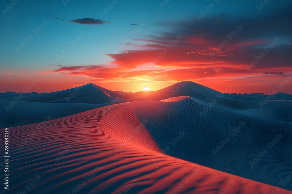 Serenade of Shadows and Light: Desert Dusk. Concept Fine Art ...