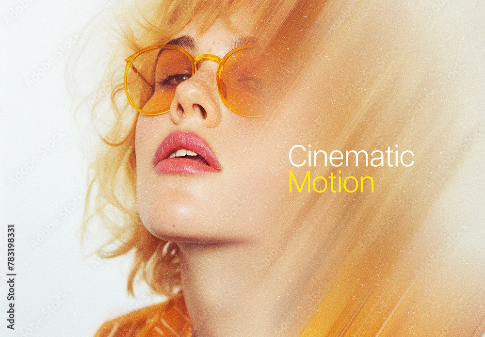 Cinematic Motion Photo Effect Mockup Stock Template | Adobe Stock