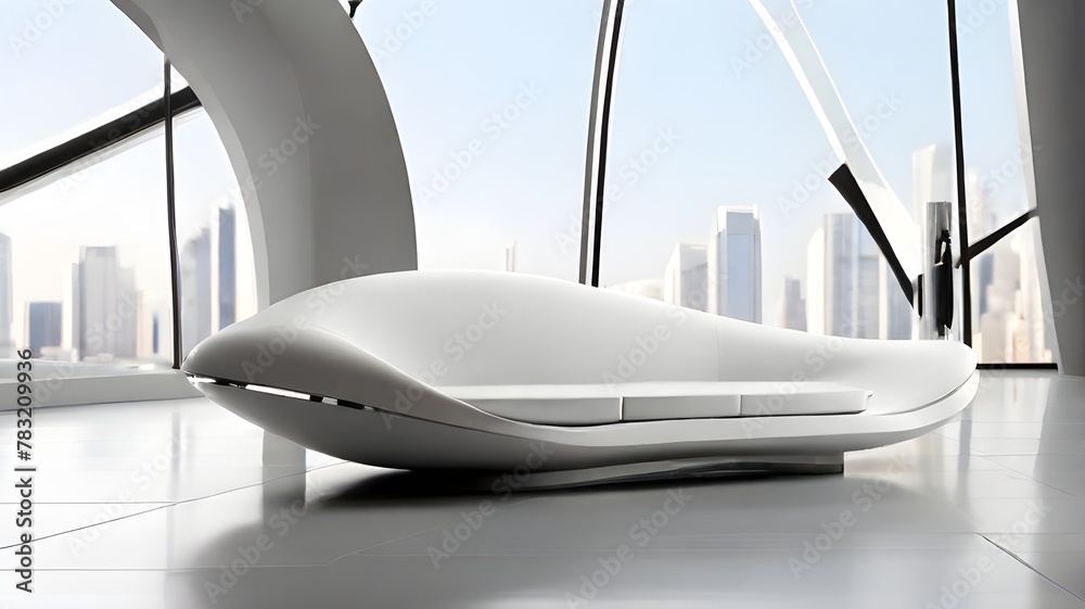 modern office building Immerse yourself in the sleek elegance of techno ...