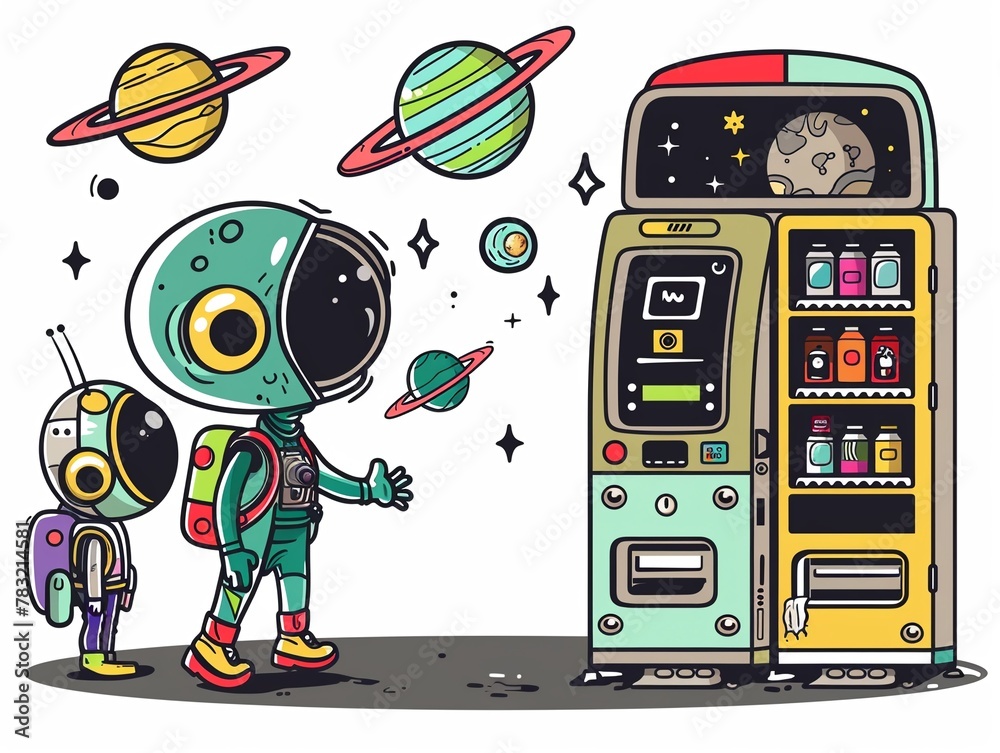 An alien misinterpreting Earth customs, trying to make friends with ...