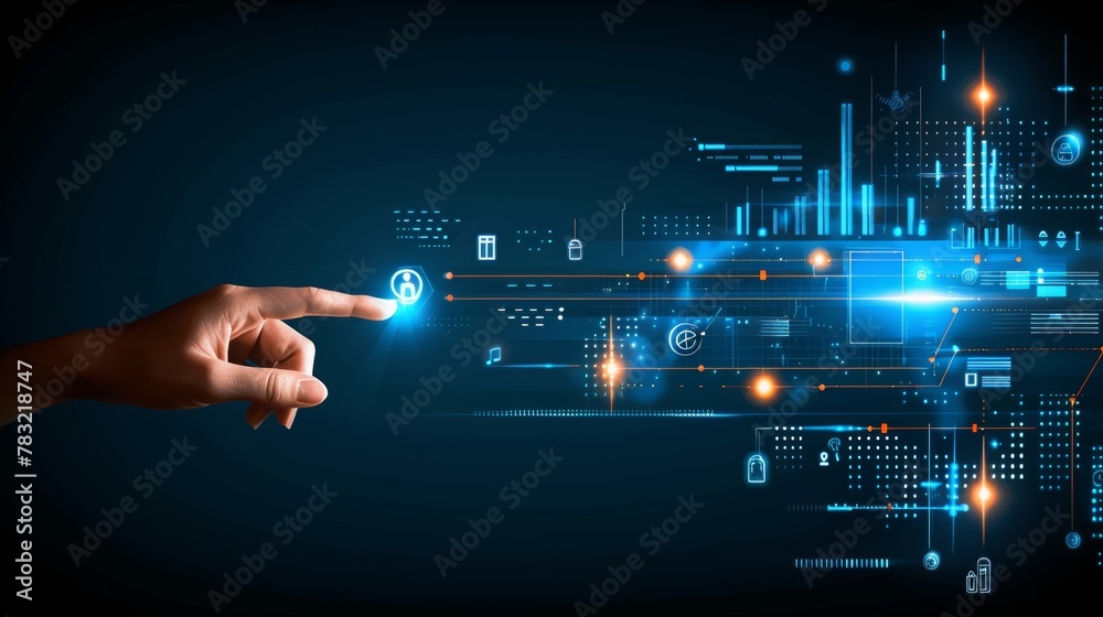 Data analyzing overlay background with financial data in term of a ...
