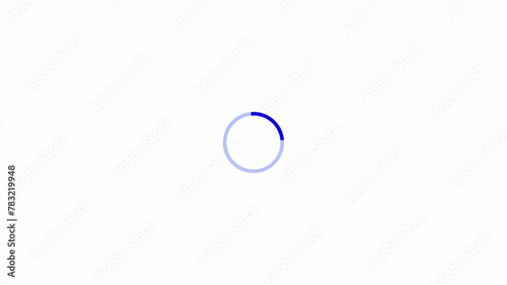 blue Loading circle Animation, Loading progress bar circle, isolated ...