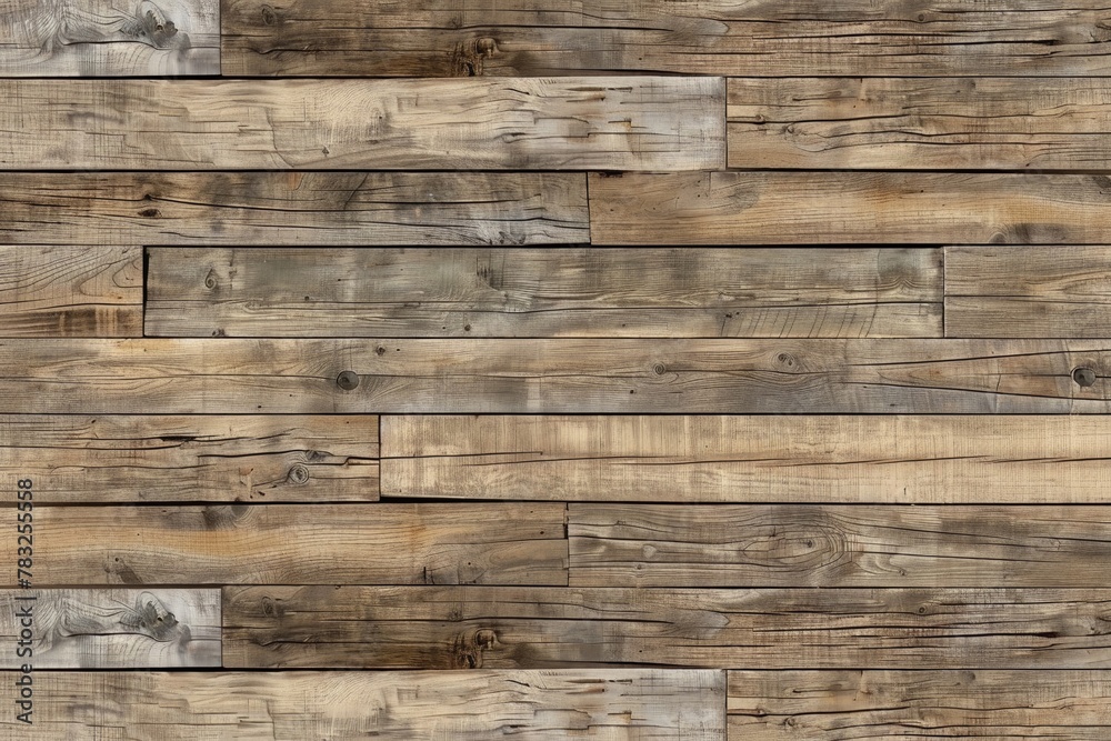 Wooden planks texture, aged oak, seamless, 2D flat, for 3D rendering ...