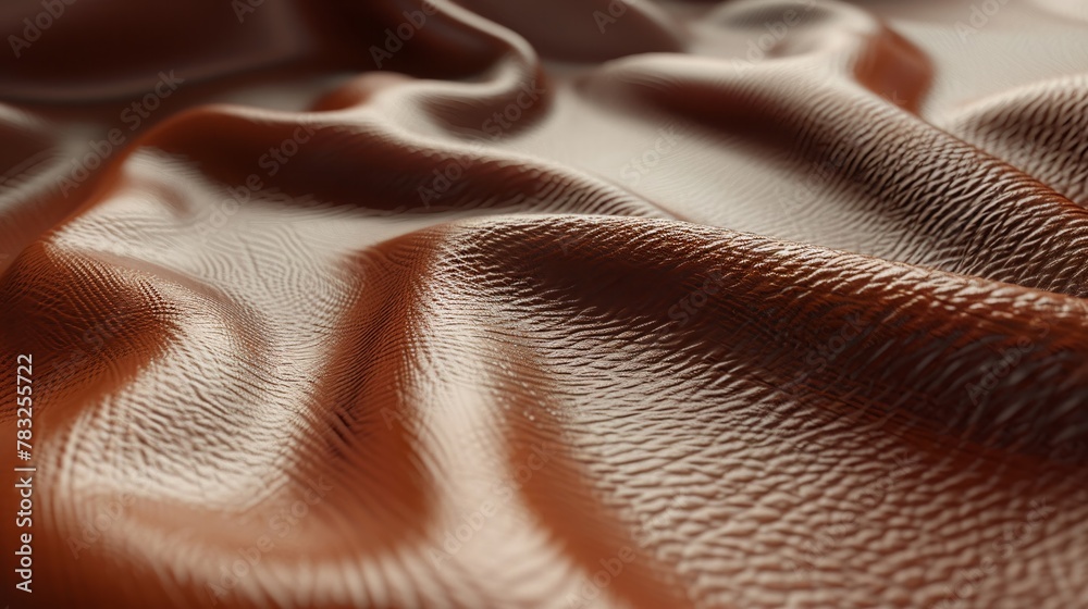 Smooth leather texture, rich brown, seamless, 2D flat material, for 3D ...