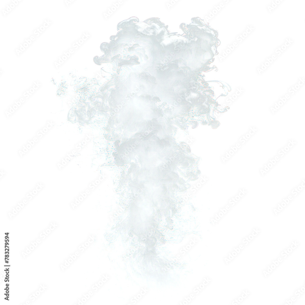 White Smoke Trail Element Isolated on Transparent Background, Versatile ...
