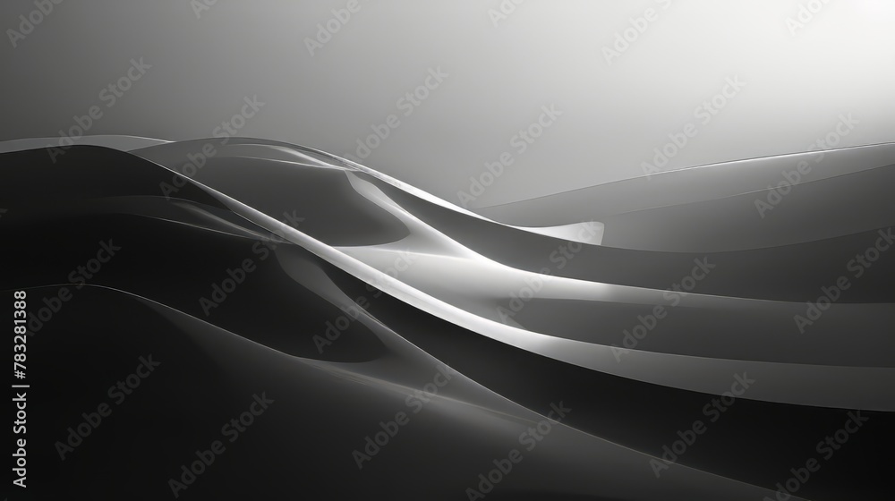 A grayscale gradient with a smooth transition from light to dark ...