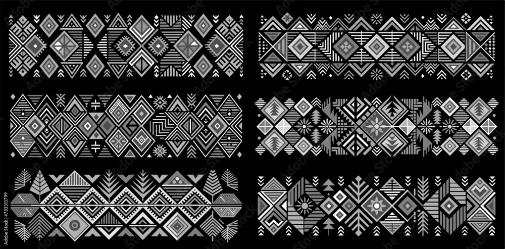 Intricate and detailed traditional african pattern design with ...
