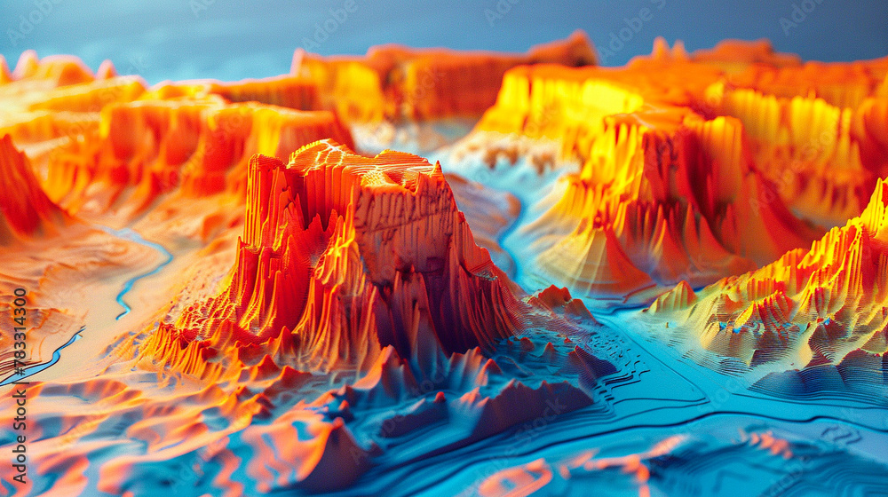 3D-rendered worlds where map projections and cartographic design are ...