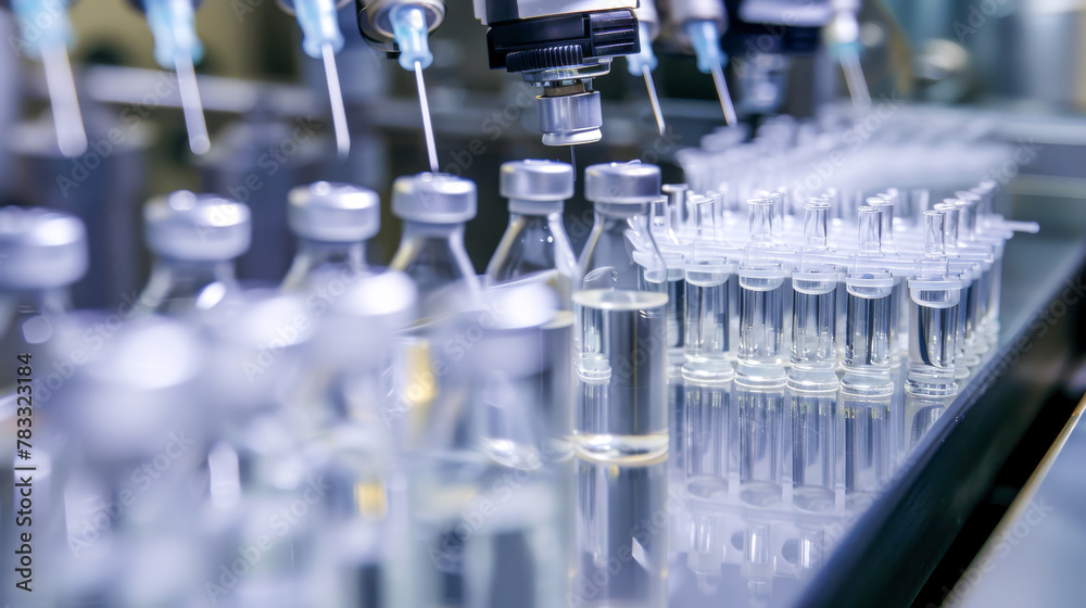 Automated Medical Syringe Filling Process in Laboratory Stock ...