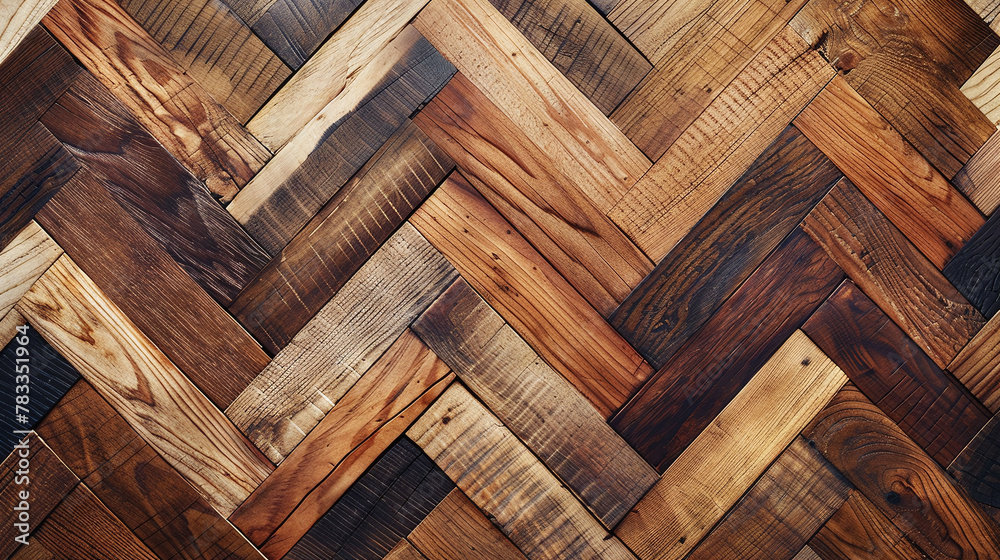 Herringbone patterned wood background. Variegated wooden parquet ...