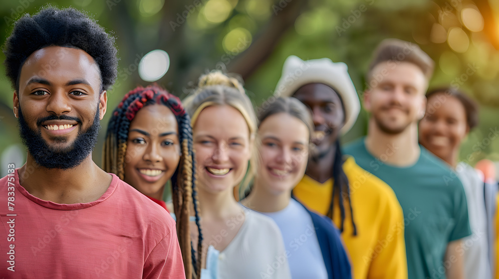 People from different ethnic backgrounds volunteering together for a ...