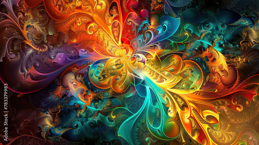 Metamorphic Symphony: An abstract background that evokes the concept of ...