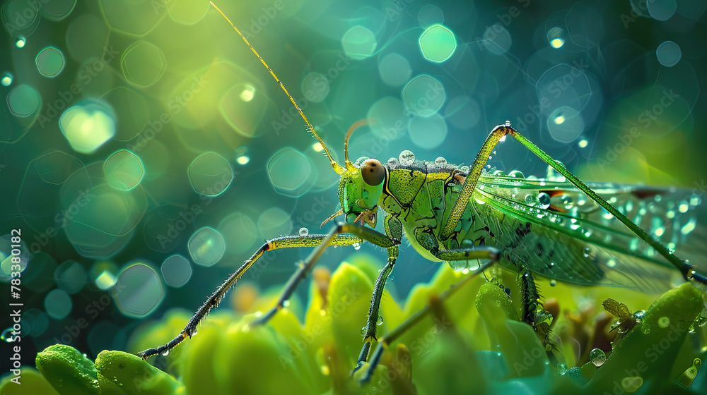 Insect World: An illustration of insects and small creatures in macro ...