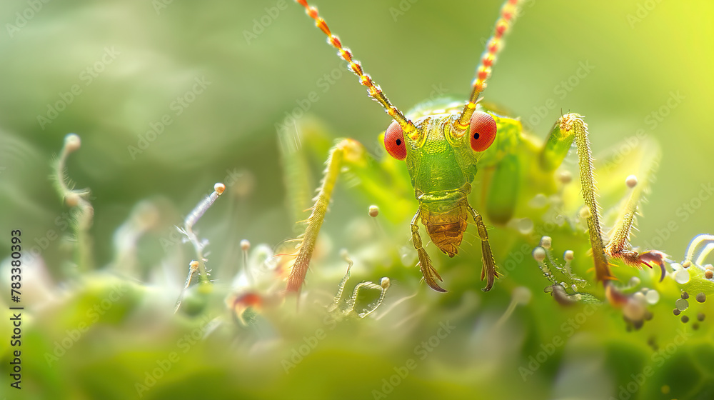 Insect World: An illustration of insects and small creatures in macro ...